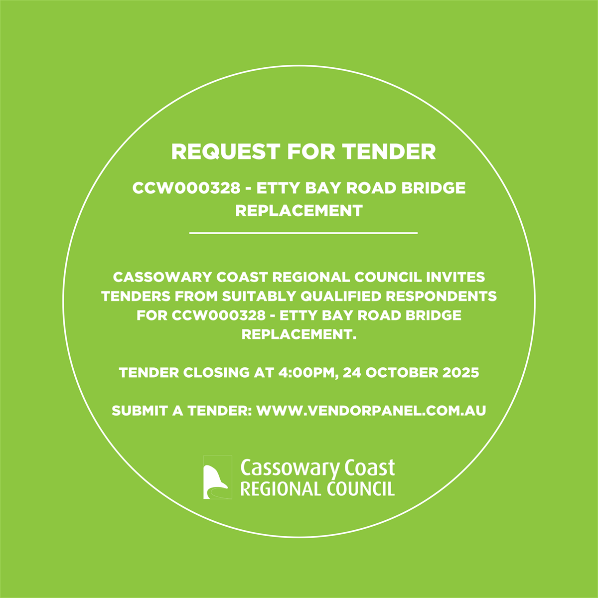 Request for Tender: CCW000328 - Etty Bay Road Bridge Replacement ...